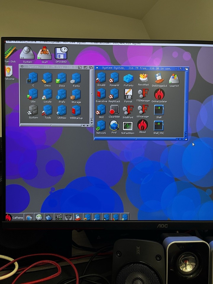 Amiga 600 with PiStorm600 Raspberry Pi 3A+ Caffeine OS. Read ...