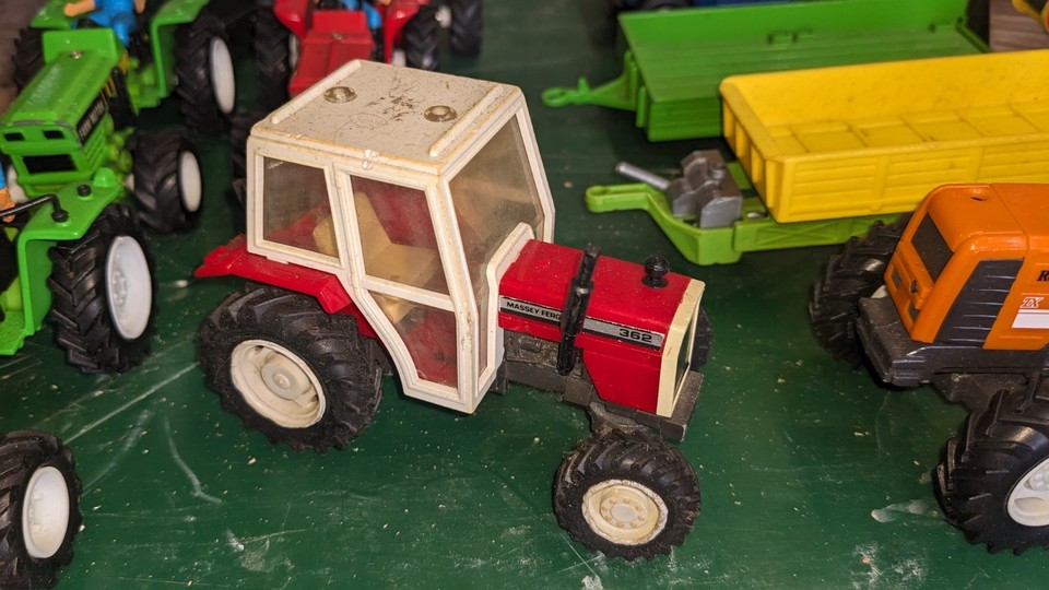 Toy farm tractors, trailers and animals, some Britains models. | eBay UK