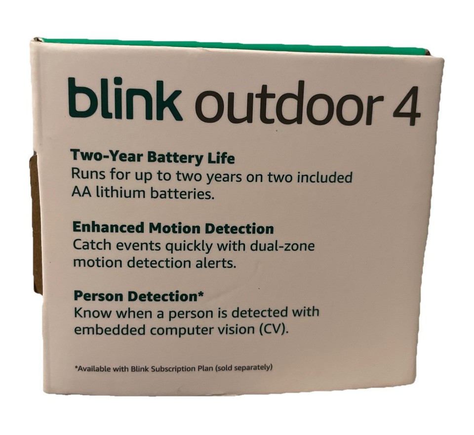 Blink Outdoor 4 Sync Module Core HD Smart Security Wireless, 2 Camera ...