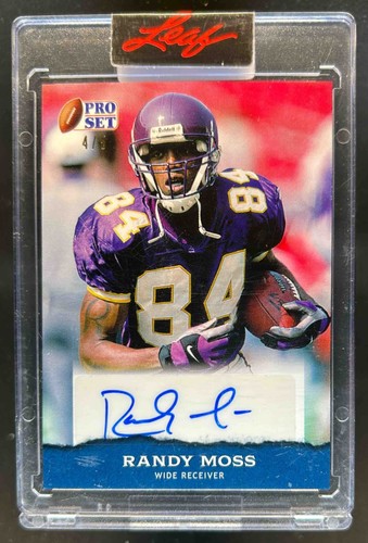2022 Pro Set Sports Randy Moss Purple Auto #/5 | eBay
