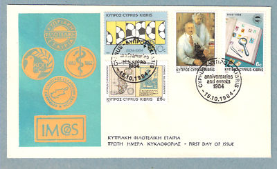 CYPRUS Dr. PAPANIKOLAOU MEDICINE PAP TEST CARTOGRAPHY SOCCER 1984 UNOF ...