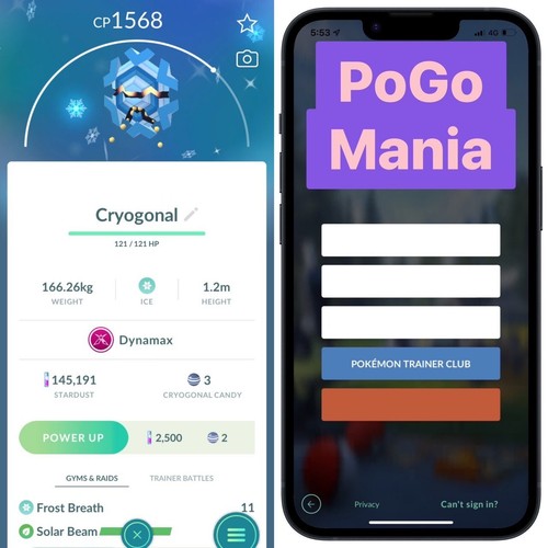 Shiny Dynamax Cryogonal mini PTC 20k (read description) | eBay