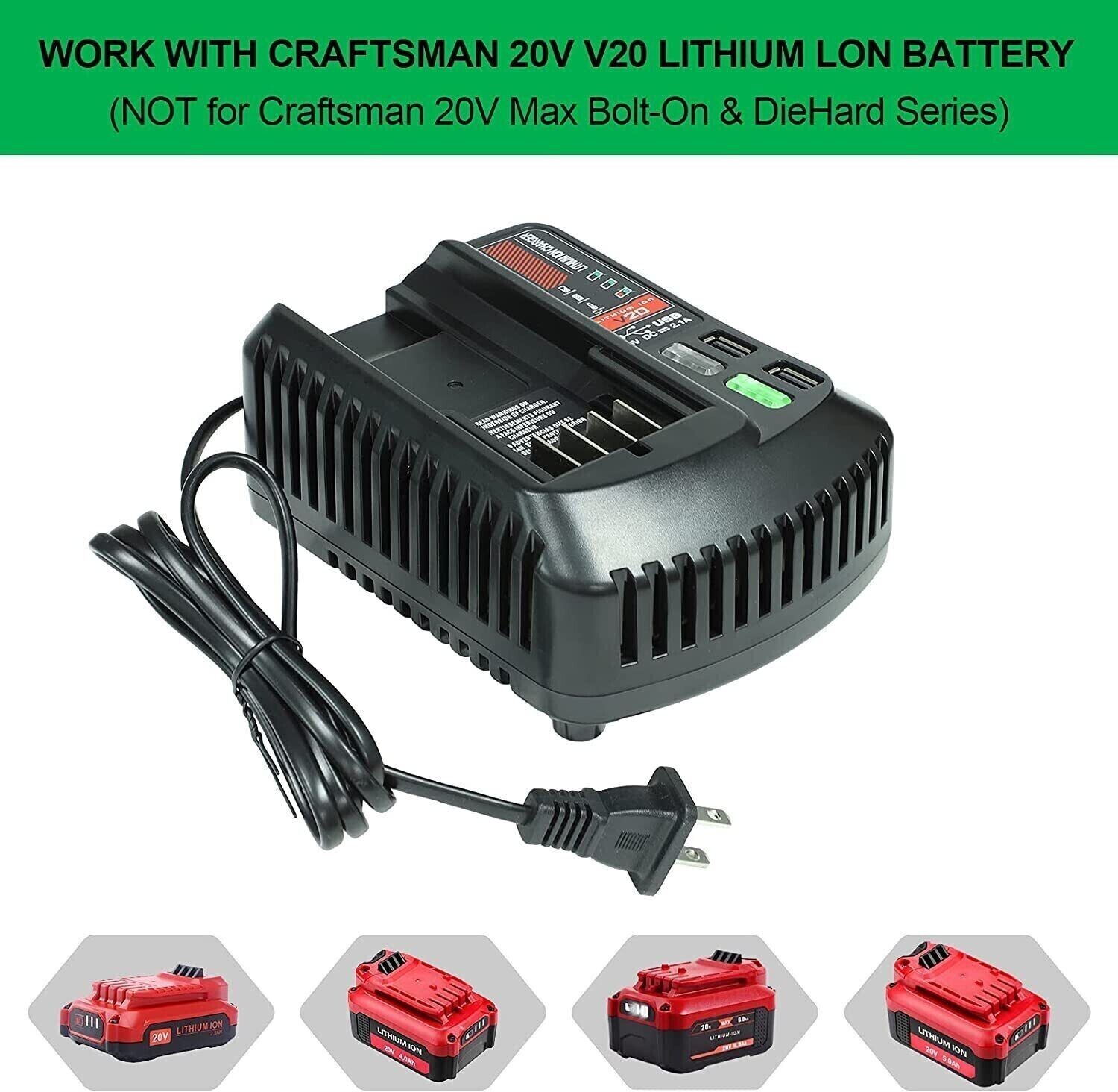Craftsman CMCB101 20V Li-Ion Charger for sale online | eBay