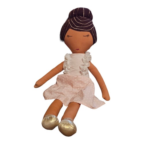 Target Pillowfort Ballerina Soft Plush Doll Pink 21" Dark Skin | eBay