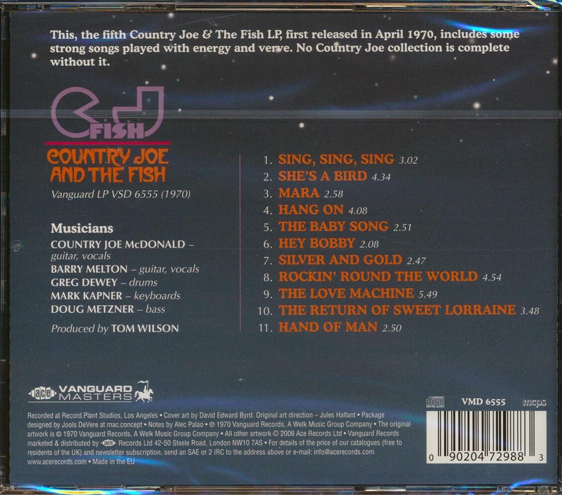 C J Fish by Country Joe & the Fish (CD, 1998) for sale online | eBay