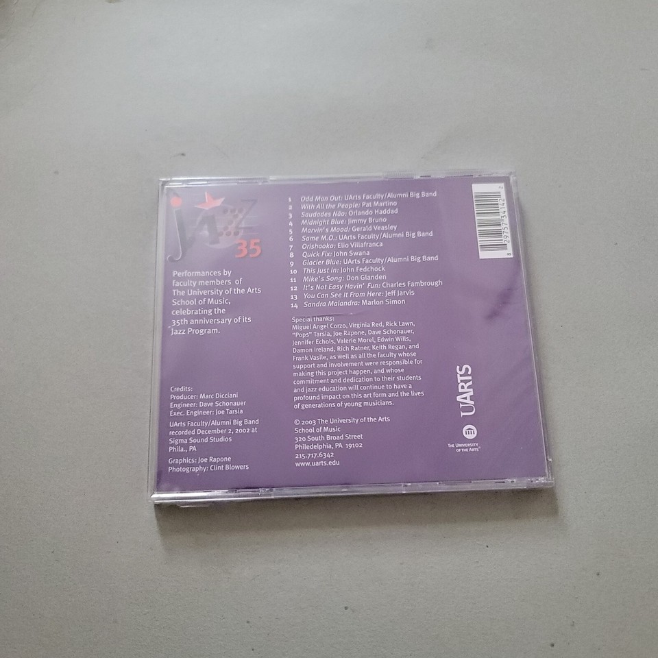 The University of the Arts School of Music 35th Anniversary Jazz Program (CD2003 | eBay