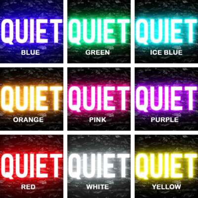 Quiet Please Office Decor Display Flexible Custom Neon Sign | eBay