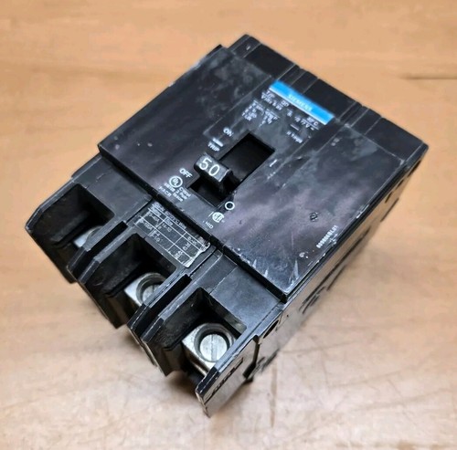 Siemens BQD350 3 Pole 50 Amp 480V Circuit Breaker for sale online | eBay