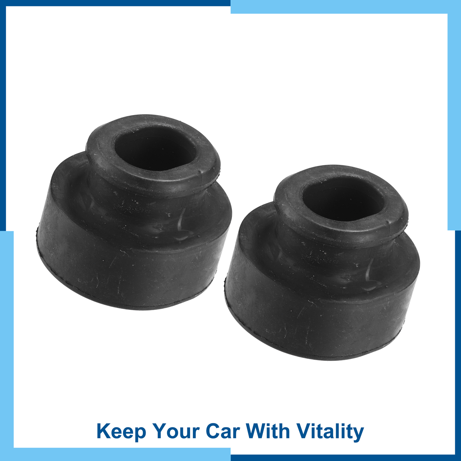 Pack (2) Lower Rubber Cushion Bushing Radiator Mount Insulator for Ford ...