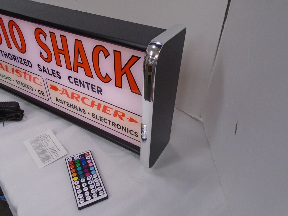 Radio Shack LED Display lighted sign lightbox Wall Hanging Light | eBay
