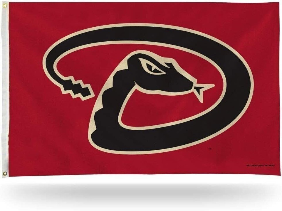 Arizona Diamondbacks 3x5 Foot Flag Banner, D Logo Design, Single Sided ...