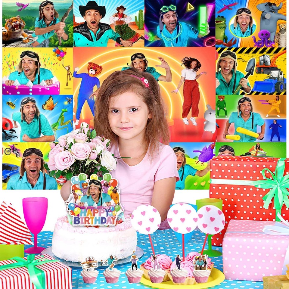 Danny Go Party Supplies Birthday Decoration Set Balloons Backdrop ...