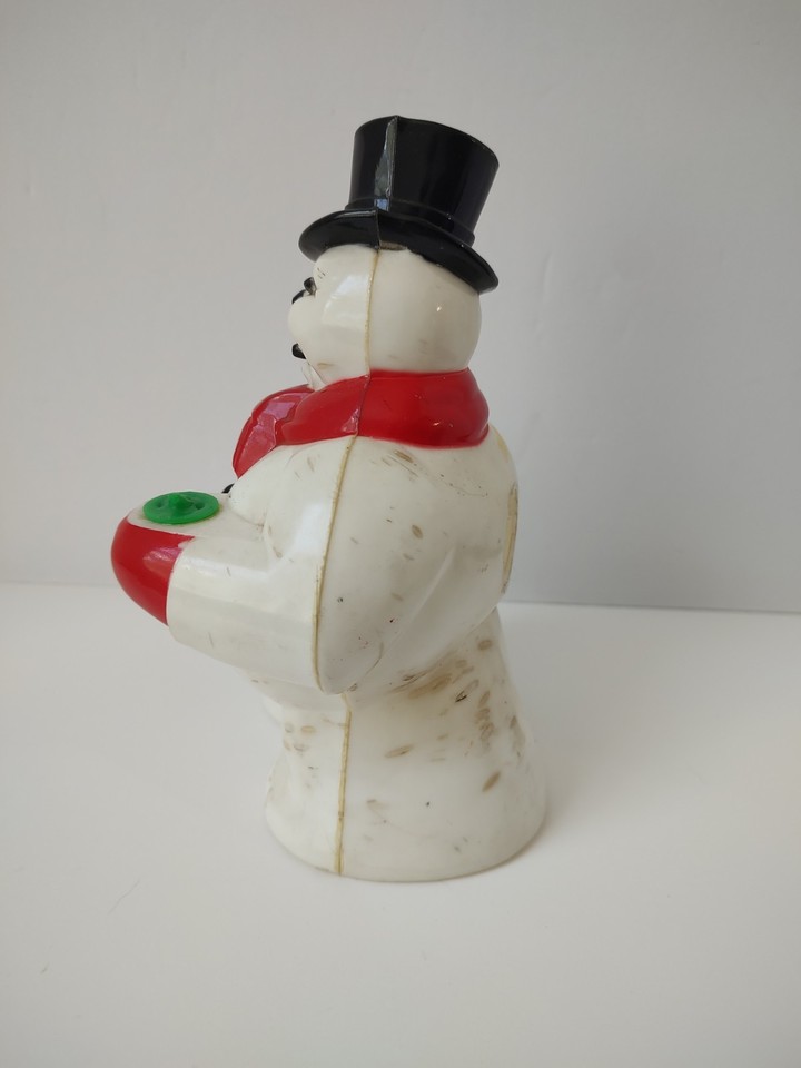 Vintage plastic Christmas light Royalite Royal Snowman only no cord | eBay
