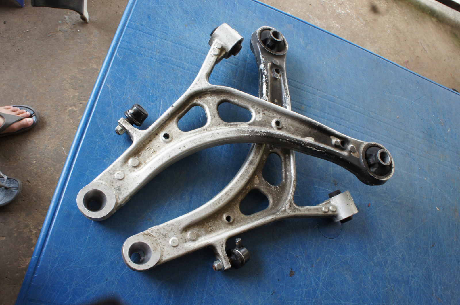 JDM Subaru Legacy BP5 BL5 bp9 spec B sti aluminum front lower control ...
