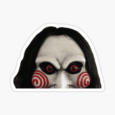 Horror face sticker/Decal peeking bumper funny car decal , funny 4x4 ...