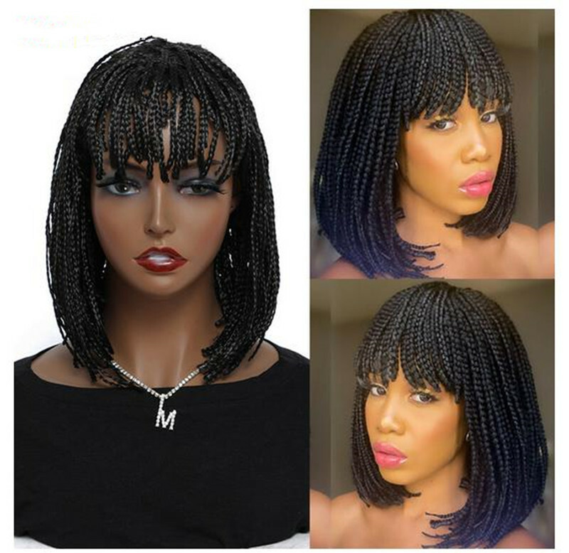 Bob Braids With Bangs