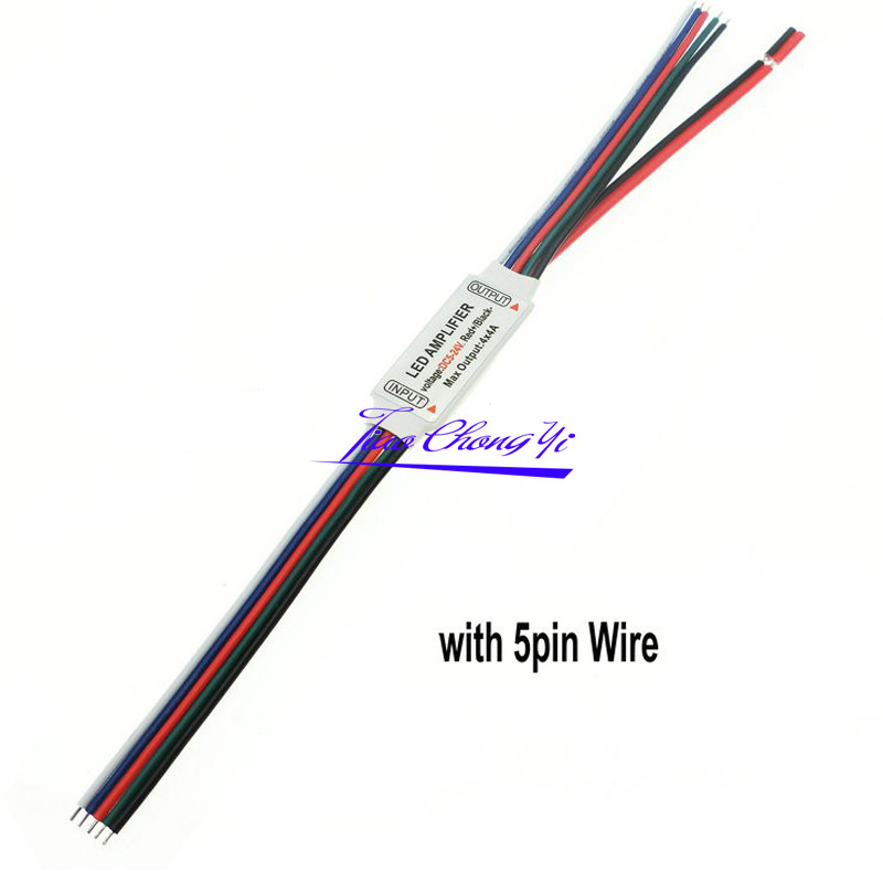 5pin RGBW LED Amplifer DC5-24V 4A * 4 Channel LED Amplifier for RGBW ...