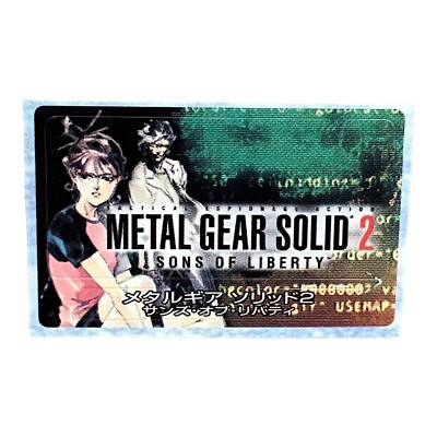 Sony PlayStation 2 PS2 Metal Gear Solid 2: Son’s Of Liberty Memory Card ...