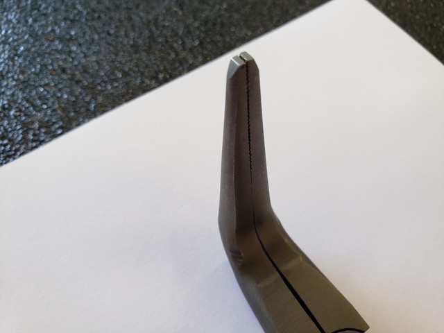 Snap-on 497ACF 90 Degree Angle Jaws Red Vinyl Grip Needle Nose Pliers ...