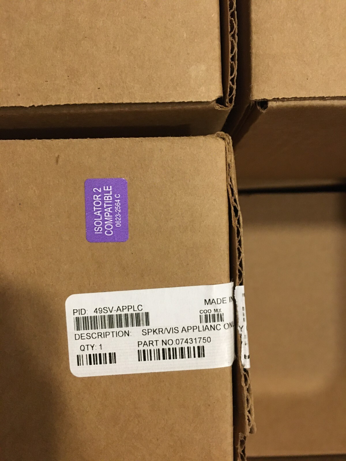 Simplex 49SV-APPLC Speaker/ VIS Appliance Only Ceiling Part No 07431750 ...