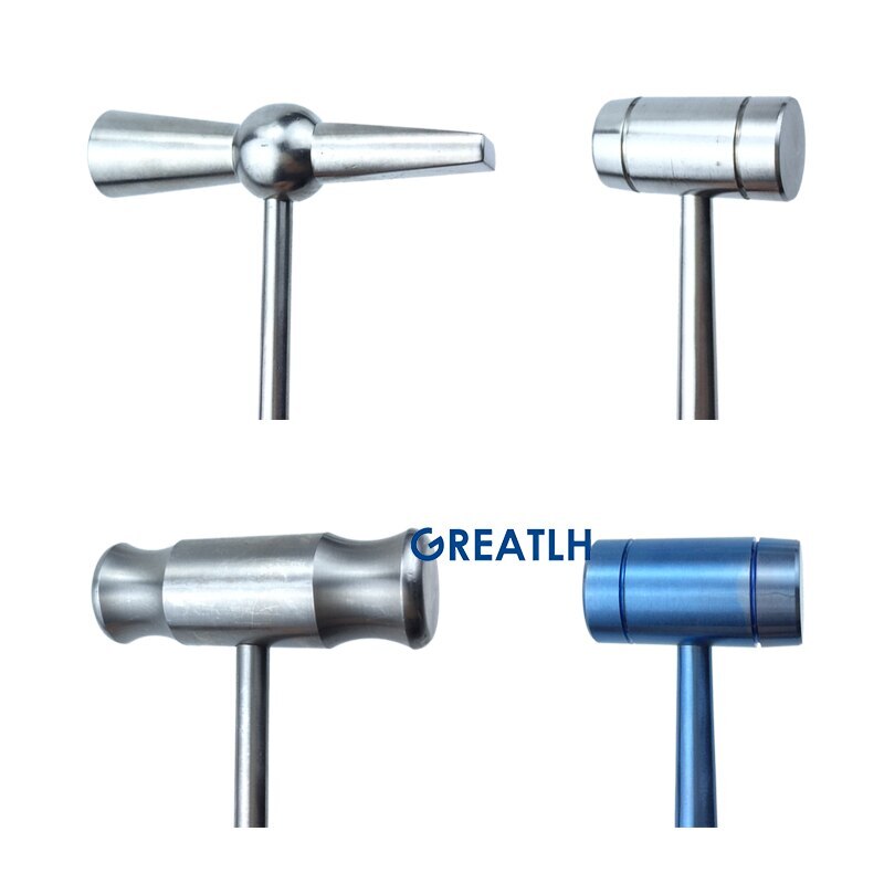 Dental Bone Hammer Detachable Head Bone Mallet Hammer Dental Instrument ...