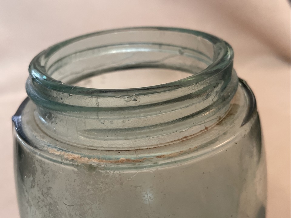 Vintage RedKey (Red Key) MASON Aqua Quart Fruit Jar (J23-19) | eBay