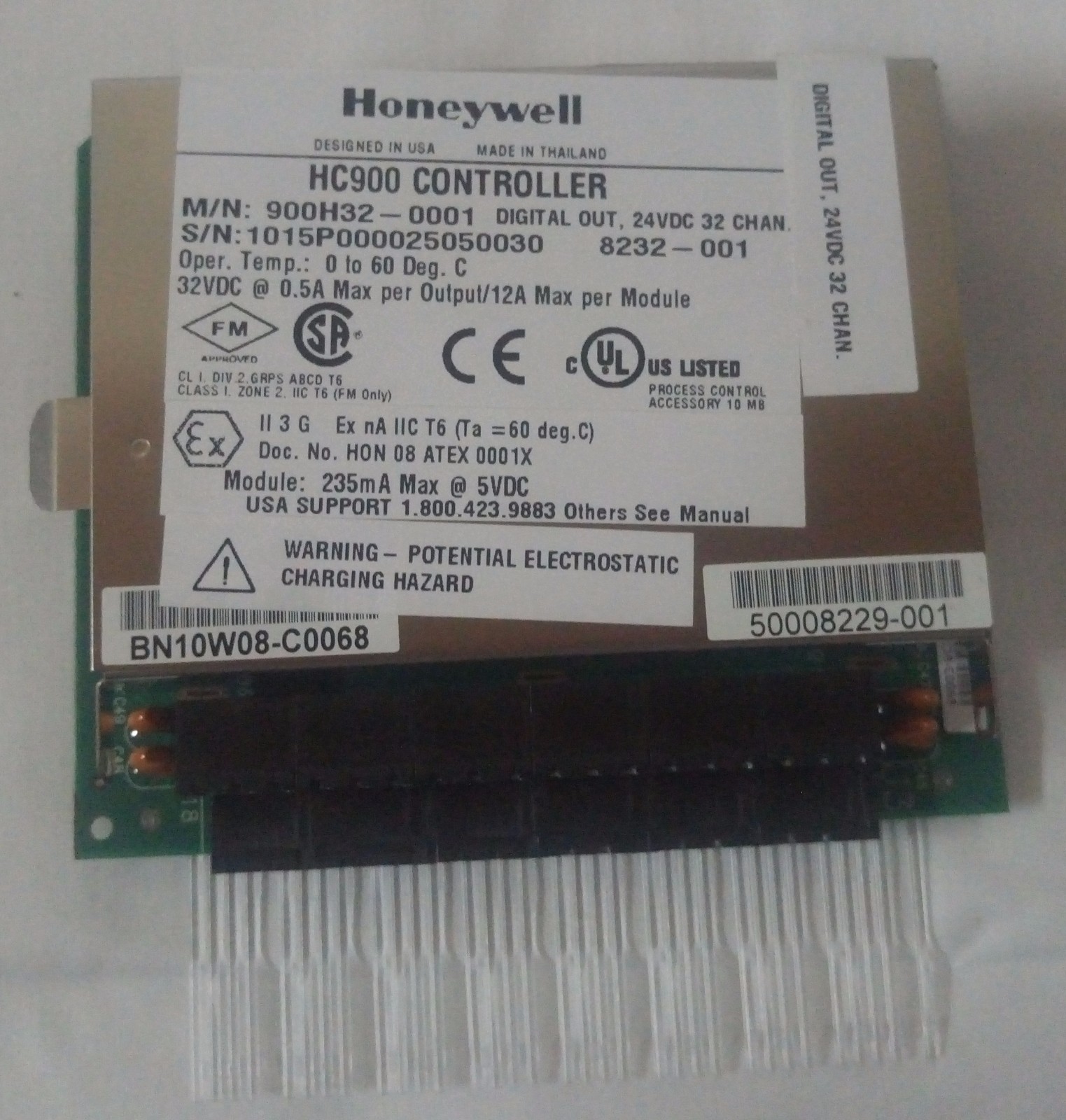 HONEYWELL 900H32-0001 HC900 DIGITAL OUTPUT MODULE 32 POINT 24VDC | eBay