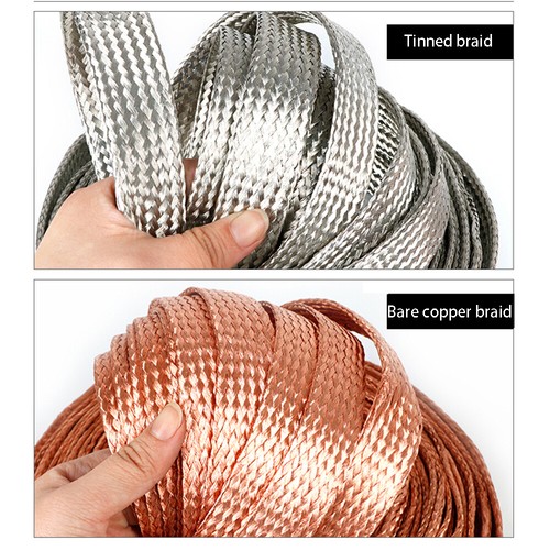 Blitzschutz Erdband,Kupfergeflecht Erdungsband 1.2/2.5/4/6/10/16/25/35/50-120mm² | eBay.de