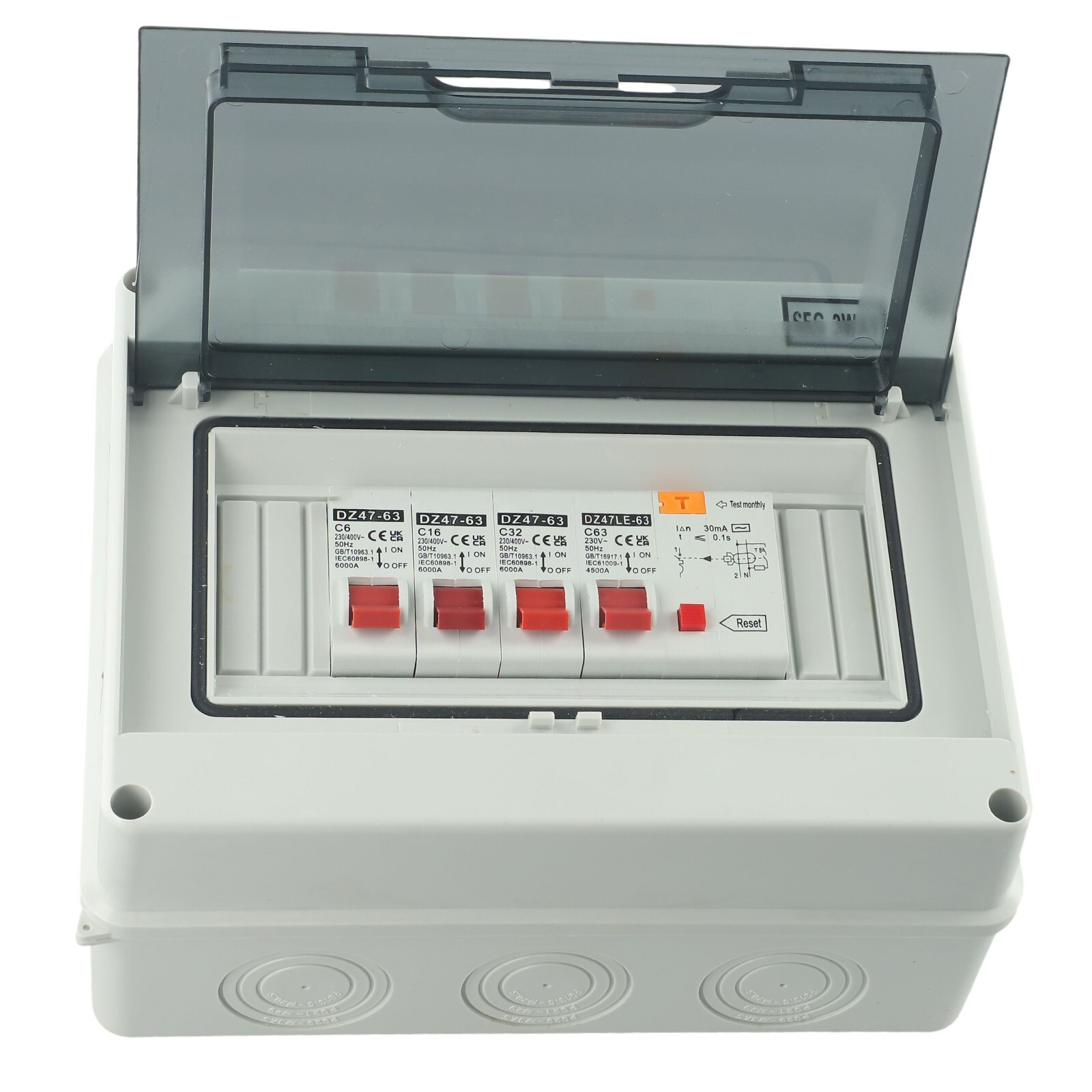 Secure 3 Way Garage Shed Fuse Box with Quick Response Circuit Breakers ...