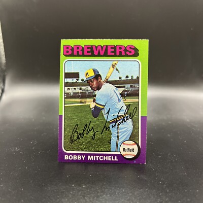 1975 Topps Mini Baseball Card #468 Bobby Mitchell Milwaukee Brewers | eBay