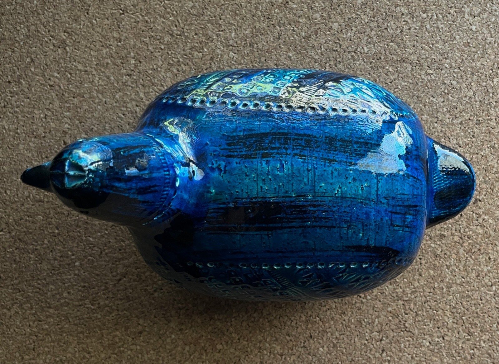 Vintage Mid Century Italian Ceramic Rimini Blue Bird by Aldo Londi for ...