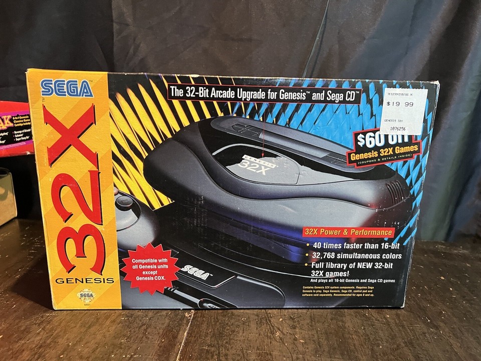 VTG 90's Sega Genesis System Bundle 6 Pak 32x Console 18 Games Video ...
