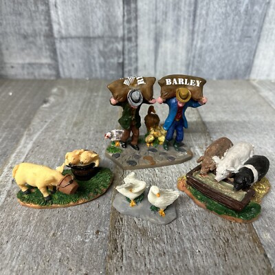 Lemax Village Honk Honk Squeak Squeal Table Accent 33406 Set Of 4 | eBay