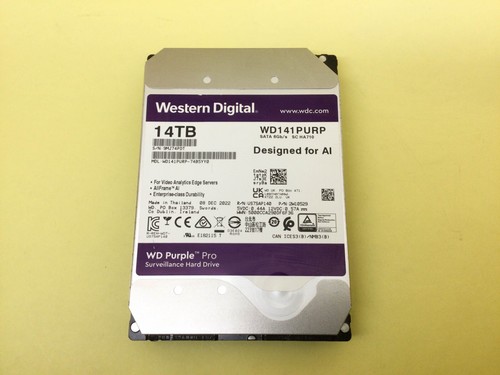 WD Purple Pro 14TB 7200RPM SATA 6Gb/s 512MB 3.5" Surveillance HDD ...
