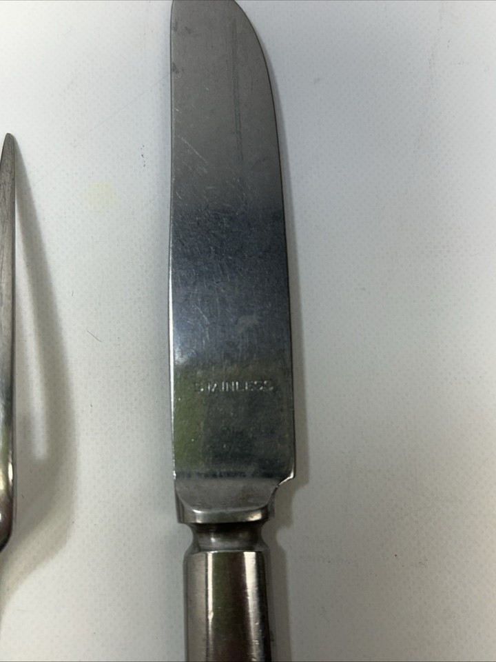 USMC Marines Mess Hall Fork Spoon Knife Silco & Walco Military Stamped ...