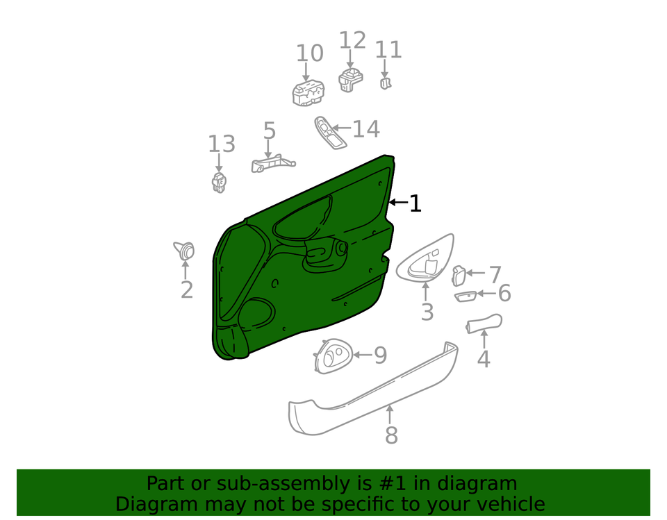 Genuine GM Door Trim Panel 22682793 | eBay