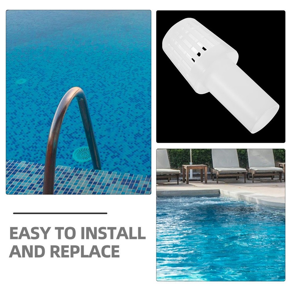2Pcs Swim Pool Filter Drain Valve Strainer Pool Water Outlet Filter ...