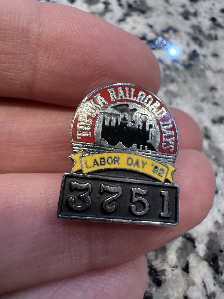 Railroad Hat-Lapel Pin/Tac Santa Fe Railroad Days Topeka 1992 3751 | eBay