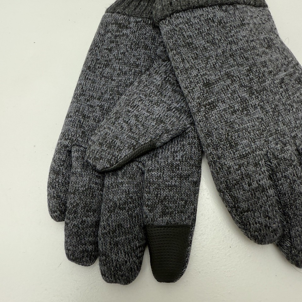 West Loop Mens Knit Gloves Gray 3M Thinsulate Touchscreen One Size NWT ...