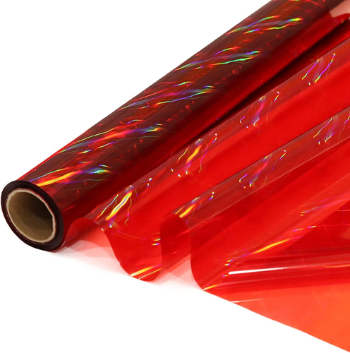 Iridescent Red Cellophane Wrap Roll 34 Wide x 50 Ft Baskets Gifts | eBay