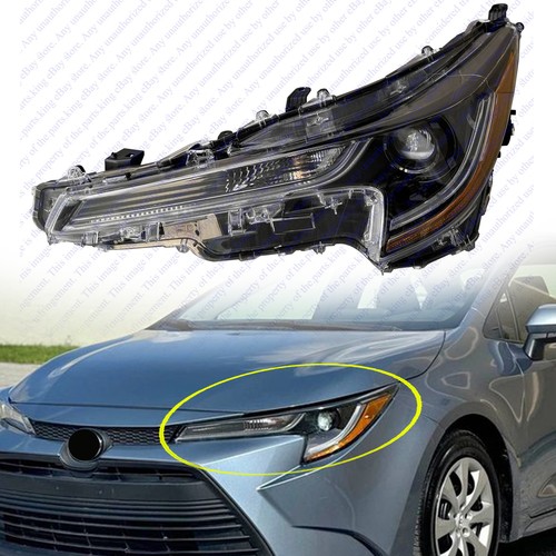 For 2023 2024 Toyota Corolla L LE Base LED Headlight Lamp Assembly Left ...