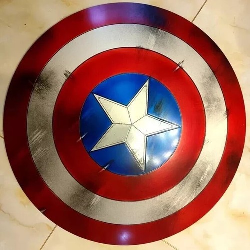 22"Captain America Shield Metal Marvel Avenger Legend Shield Movie Prop ...