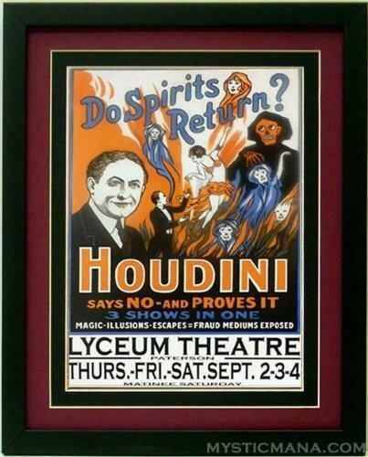 Houdini Magic Posters Set of 3 Vintage Style Custom Framed Prints | eBay