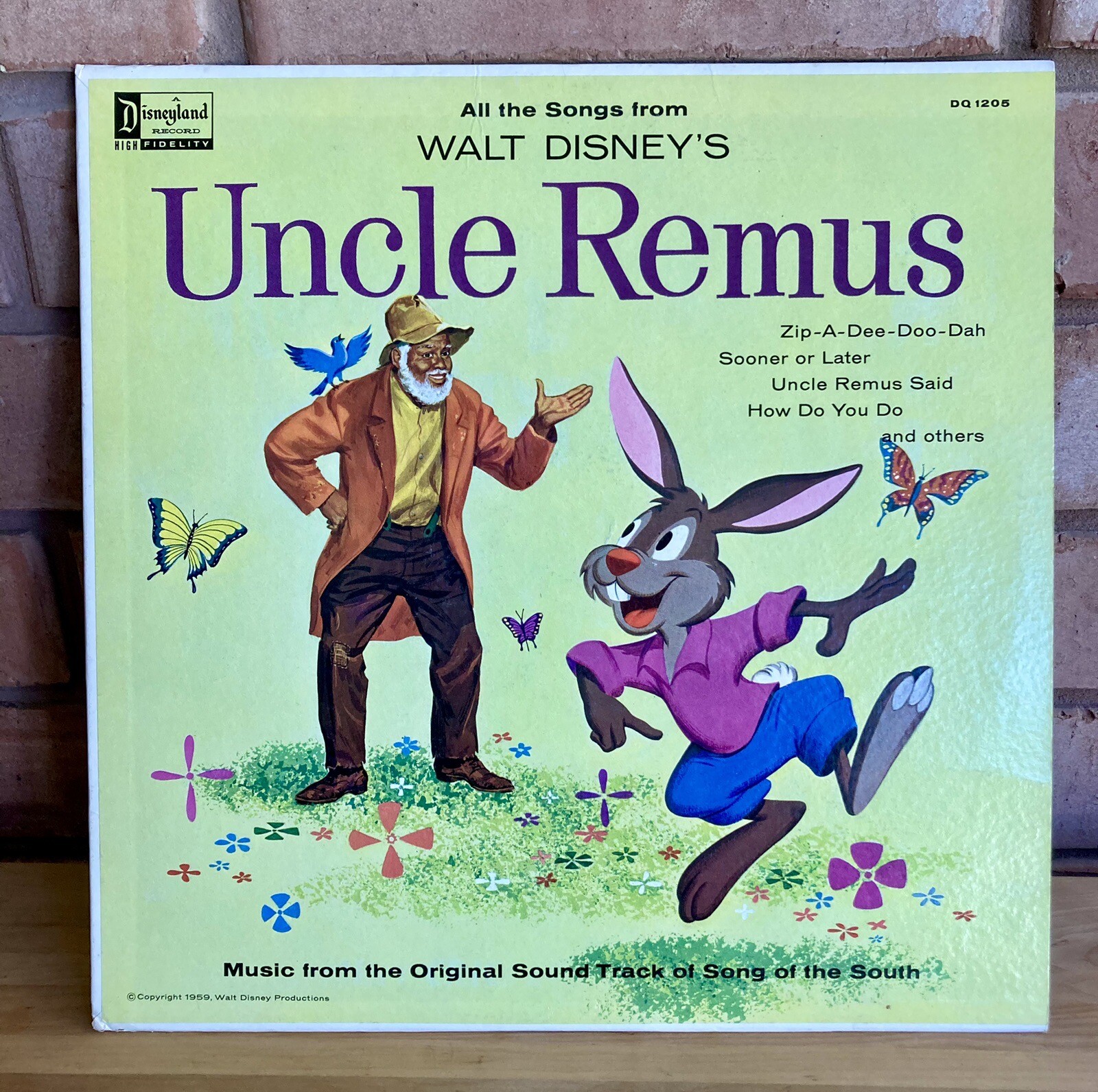 Zip-A-Dee-Doo-Dah! Vintage 1963 Walt Disney's Uncle Remus LP Album DQ1205 Vinyl | eBay