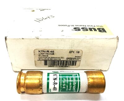 BUSS Limitron Fast-Acting Current Limiting Fuse Pack (10pcs) KTN-R-40 ...