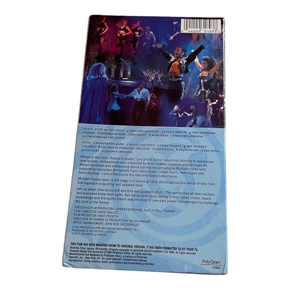 Lord of the Dance (VHS, 1997) Classic, Michael Flatley, Bernadette ...