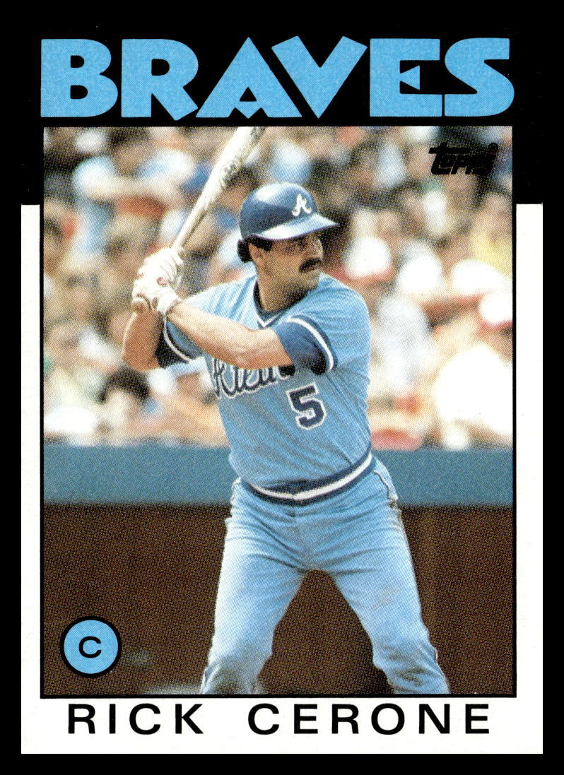 1986 Topps #747 Rick Cerone Atlanta Braves Baseball Card | eBay
