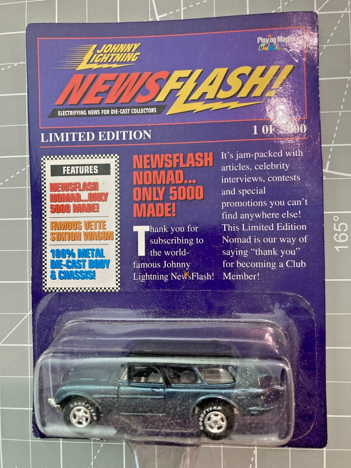 Johnny Lightning News Flash 1954 Corvette Nomad Diecast 1:64 only 5000 ...