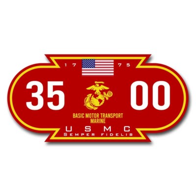 USMC 3500 MOS Decal - PriorService Decal - USMC Veteran Decal - USMC 3 ...