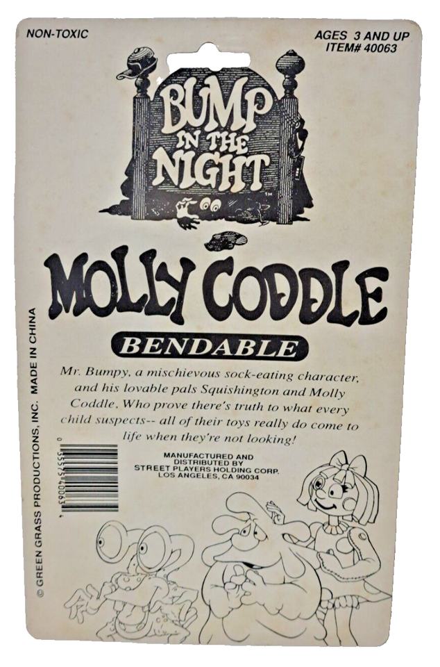 1994 ABC Family Bump In The Night 5" Molly Coddle Bendable Figure MOC ...